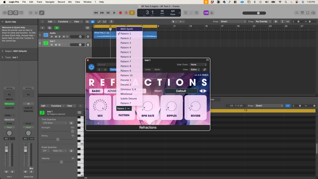 How to Use Refractions as a MIDI Synth in Apple Logic - decent|SAMPLES