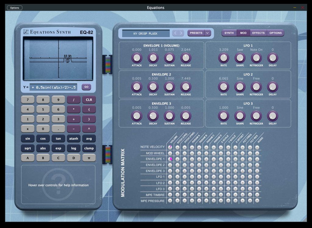 Equations: Graphing Calculator Synthesizer - decent|SAMPLES